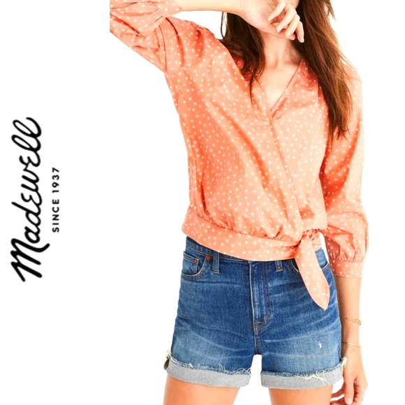 Madewell | Tops | Madewell Wrap Top In Star Scatter Size Small New ...